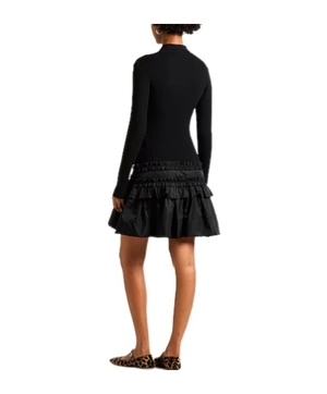 GANNI Solid Color Midi Dress