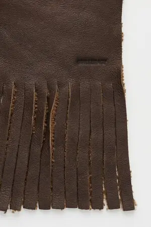 Our Legacy Shearling Fringed Scarf