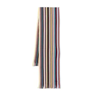 Paul Smith Striped Fringed Scarf - Multicolor
