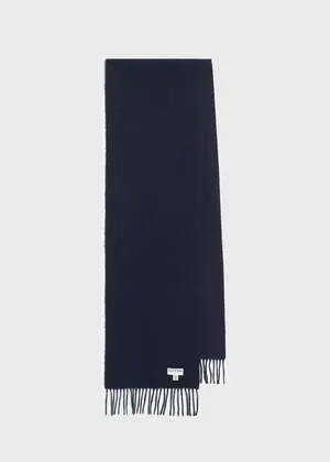 TOTEME Wool Scarf Navy