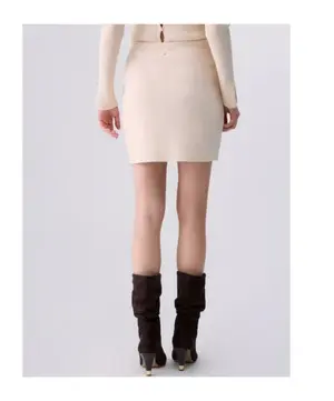Liu Jo Buttoned Mini Knitted Skirt