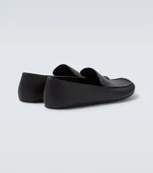 THE ROW Leo Leather Loafers