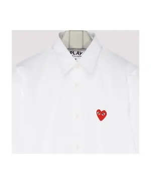 Play Comme Des Garcon Classic Heart-shaped Shirt