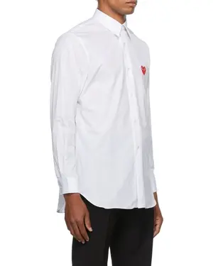 Play Comme Des Garcon Classic Heart-shaped Shirt