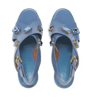 Marni Embellished Criss-cross Sandals