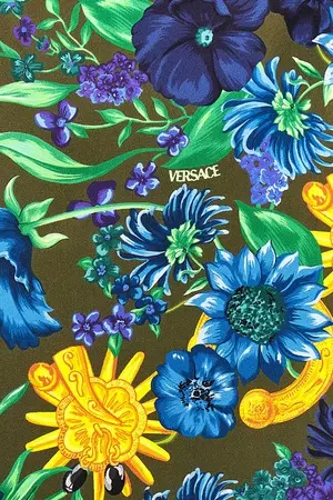 Versace Floral Printed Button-up Shirt