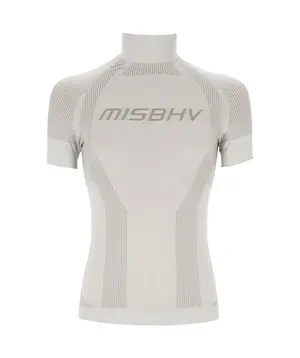 MISBHV Sport Mock Neck Ribbed Top
