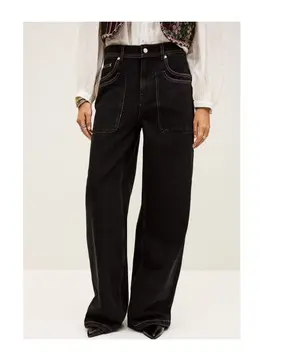 Ba&sh Noel Wide-leg Jeans - Black