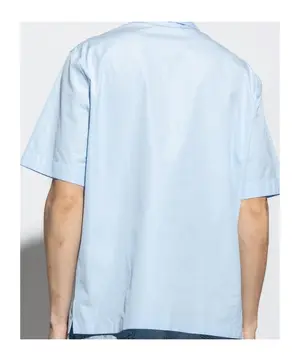 Versace Short-sleeved Logo Embroidered Shirt