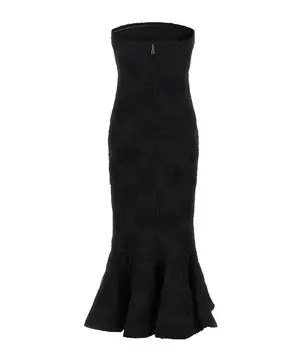 ROTATE BY BIRGER CHRISTENSEN Flower Mesh Flounce Mermaid Dress