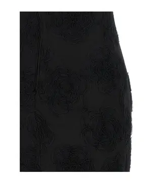 ROTATE BY BIRGER CHRISTENSEN Flower Mesh Flounce Mermaid Dress