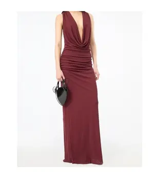 ROTATE BY BIRGER CHRISTENSEN Maxi Halterneck Dress
