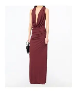 ROTATE BY BIRGER CHRISTENSEN Maxi Halterneck Dress