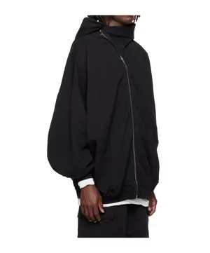 Rick Owens Mountain Asymmetric Zip-up Hoodie