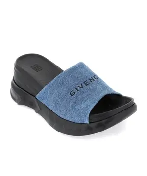 Givenchy Logo Printed Slip-on Sandals