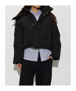 AMI Paris Drawstring Hooded Padded Jacket