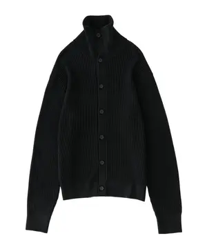 Studio Nicholson Ribbed High Neck Cardigan