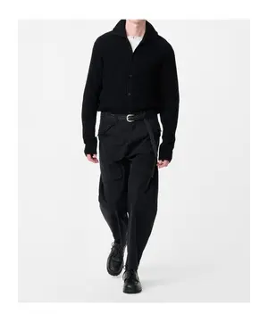 Studio Nicholson Ribbed High Neck Cardigan