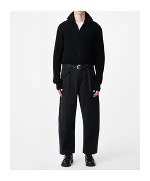 Studio Nicholson Ribbed High Neck Cardigan