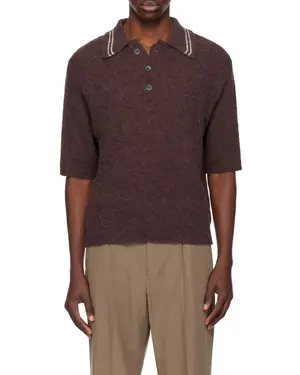 Our Legacy Traditional Knitted Polo Shirt