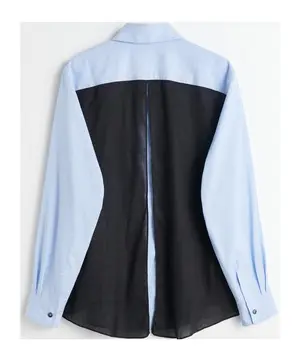 Our Legacy Contrast Striped Cotton Shirt