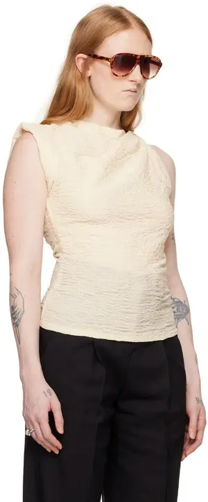 Isabel Marant Étoile Crinkled Asymmetric Jersey Top