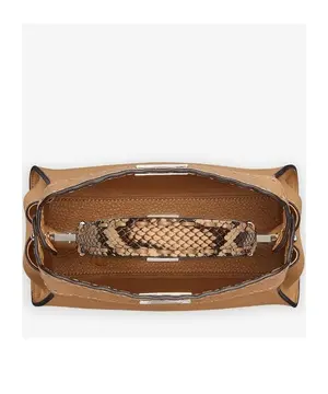 Fendi Cappuccino-colored Selleria Bag With 220hand-sewn Stitches