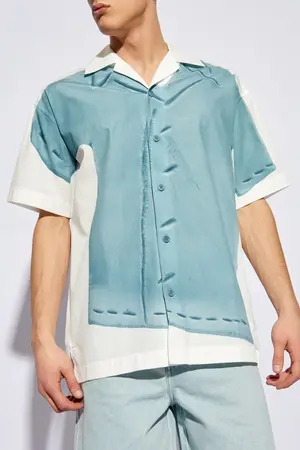 J.W.ANDERSON Trompe L'oeil-print Cotton Shirt