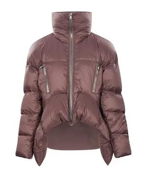 Rick Owens Quilted High-neck Jacket - Brown