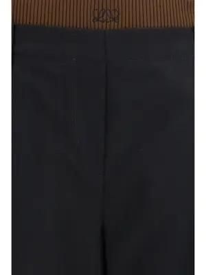 Loewe Wide-leg Pants With Ribbed Waistband
