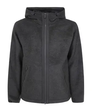 Aspesi Zip-up Hooded Jacket - Black
