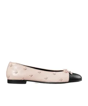 Tory Burch Bunny Knot Cap-toe Ballet Flat