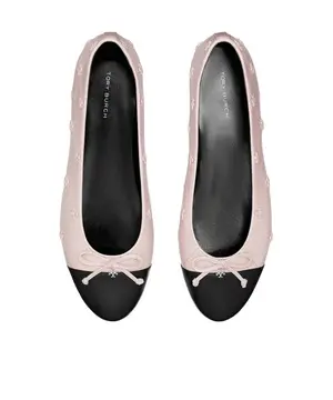 Tory Burch Bunny Knot Cap-toe Ballet Flat