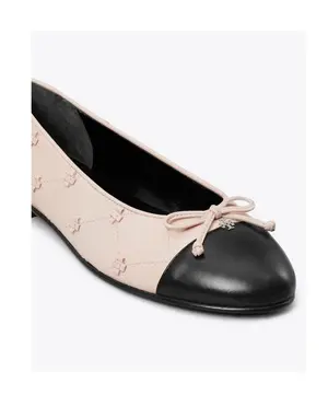 Tory Burch Bunny Knot Cap-toe Ballet Flat