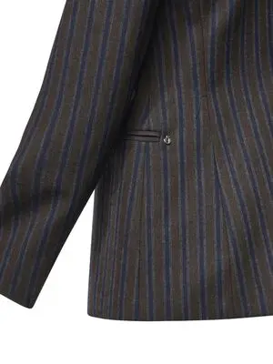 OTTOD'AME Striped Double-breasted Blazer