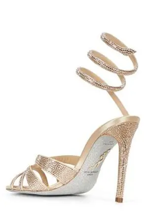 Rene Caovilla Dania Embellished Heeled Sandals