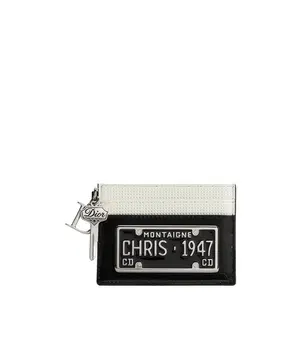 Dior Saddle Freesia Card Holder - Black