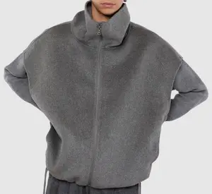 Soeur High Neck Wool Sleeveless Poncho Vest