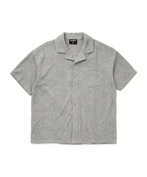WRSTBHVR Fred Geometric-patterned Camp-collar Shirt - Gray