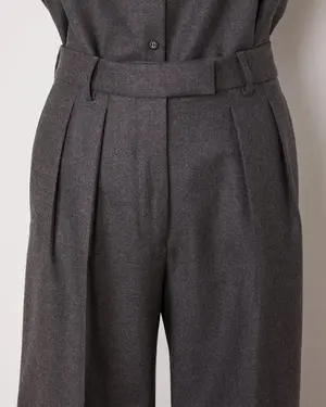 Officine Générale Elka Pleated Wide-leg Tailored Trousers