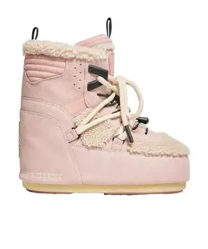 Moncler Moon Boot X Icon Low Padded Snow Boot - Pink