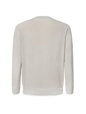 Eleventy Crewneck Raglan-sleeved Tipped-trim Jumper