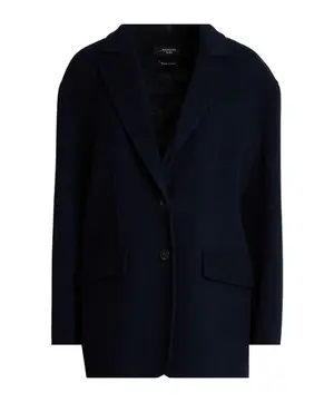 Max Mara Minimalist Wool Coat - Blue