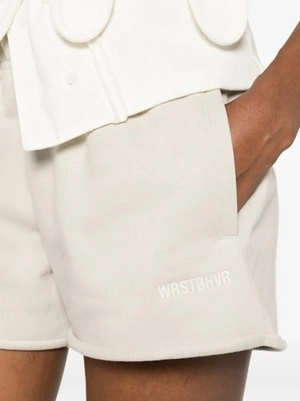 WRSTBHVR Logo-embroidered Shorts