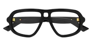 Bottega Veneta Sophia Ribbon Aviator Glasses - Black