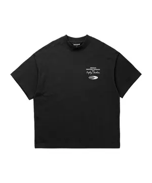 WRSTBHVR Studio V13 Logo-print Drop-shoulder T-shirt - Black