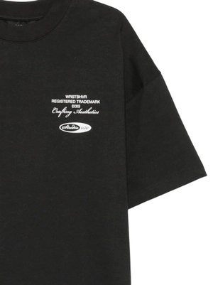 WRSTBHVR Studio V13 Logo-print Drop-shoulder T-shirt
