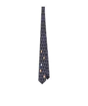 Dolce & Gabbana Dolce Gabbana Patterned Tie - Blue