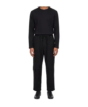 Yohji Yamamoto Drawstring-waist Gabardine Cargo Pants