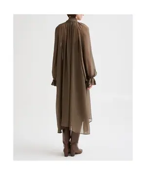 ROBERTO COLLINA Silk Dress With Bow